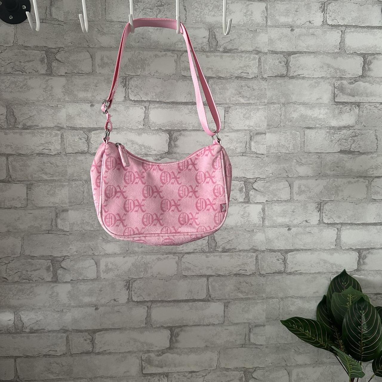 Pink XO patterned purse with adjustable straps #H&M... - Depop