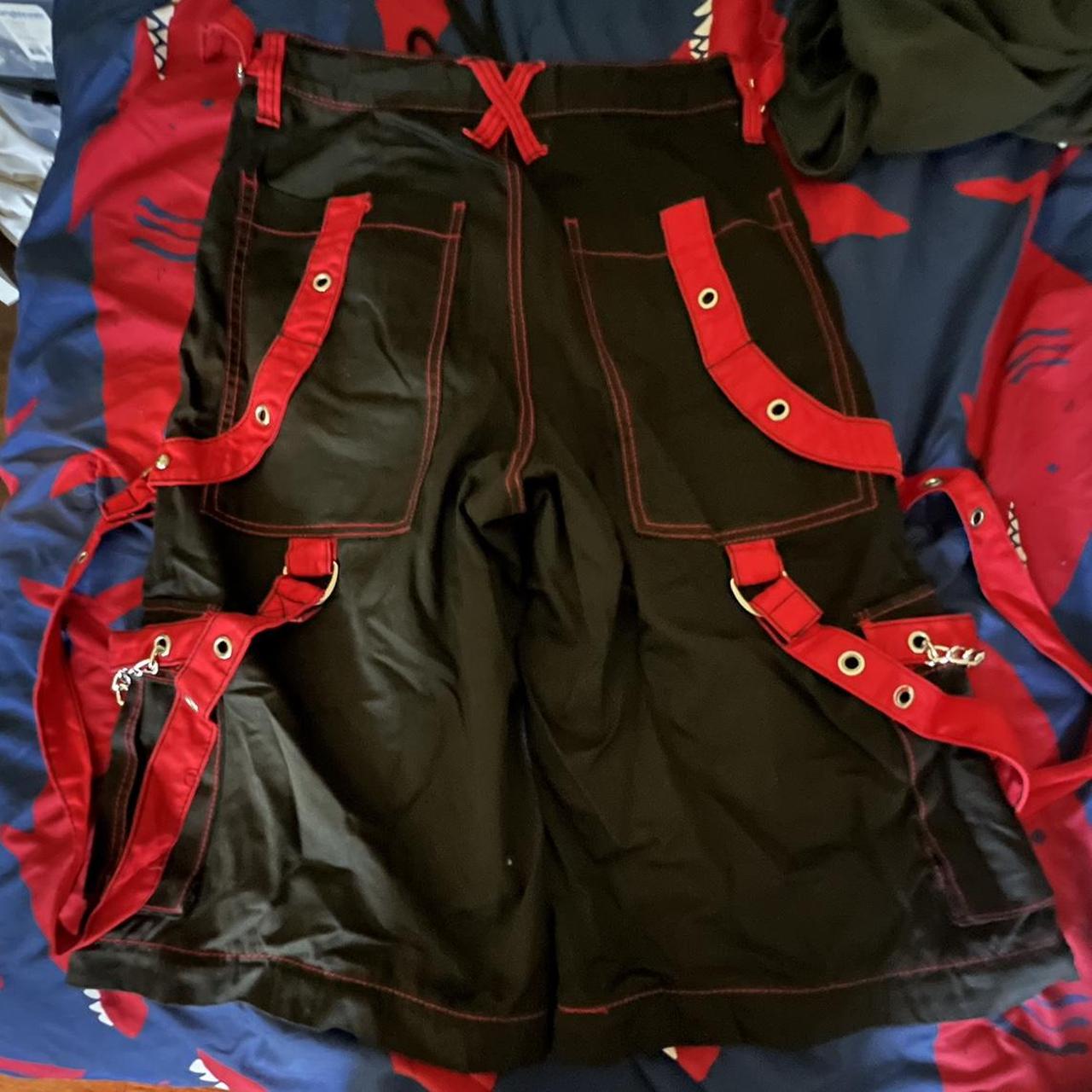 Tripp nyc red tripp pants size small! Does come with... - Depop