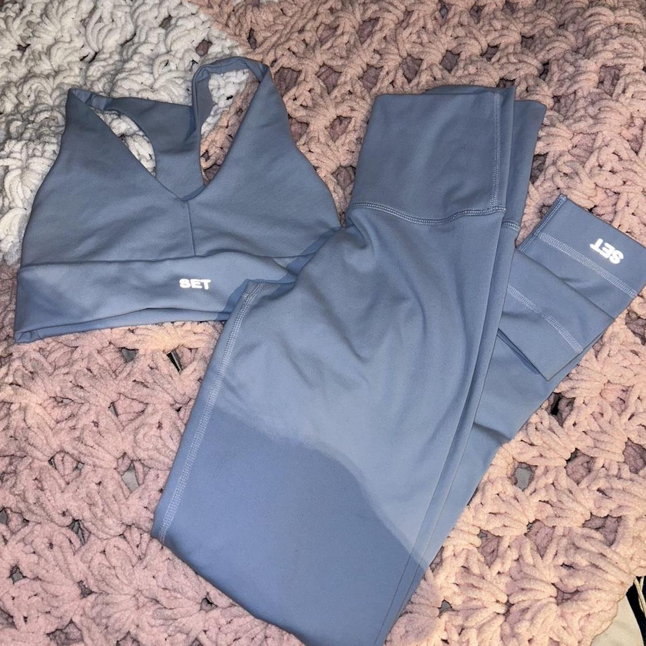 repop- SET active workout set! In great condition... - Depop