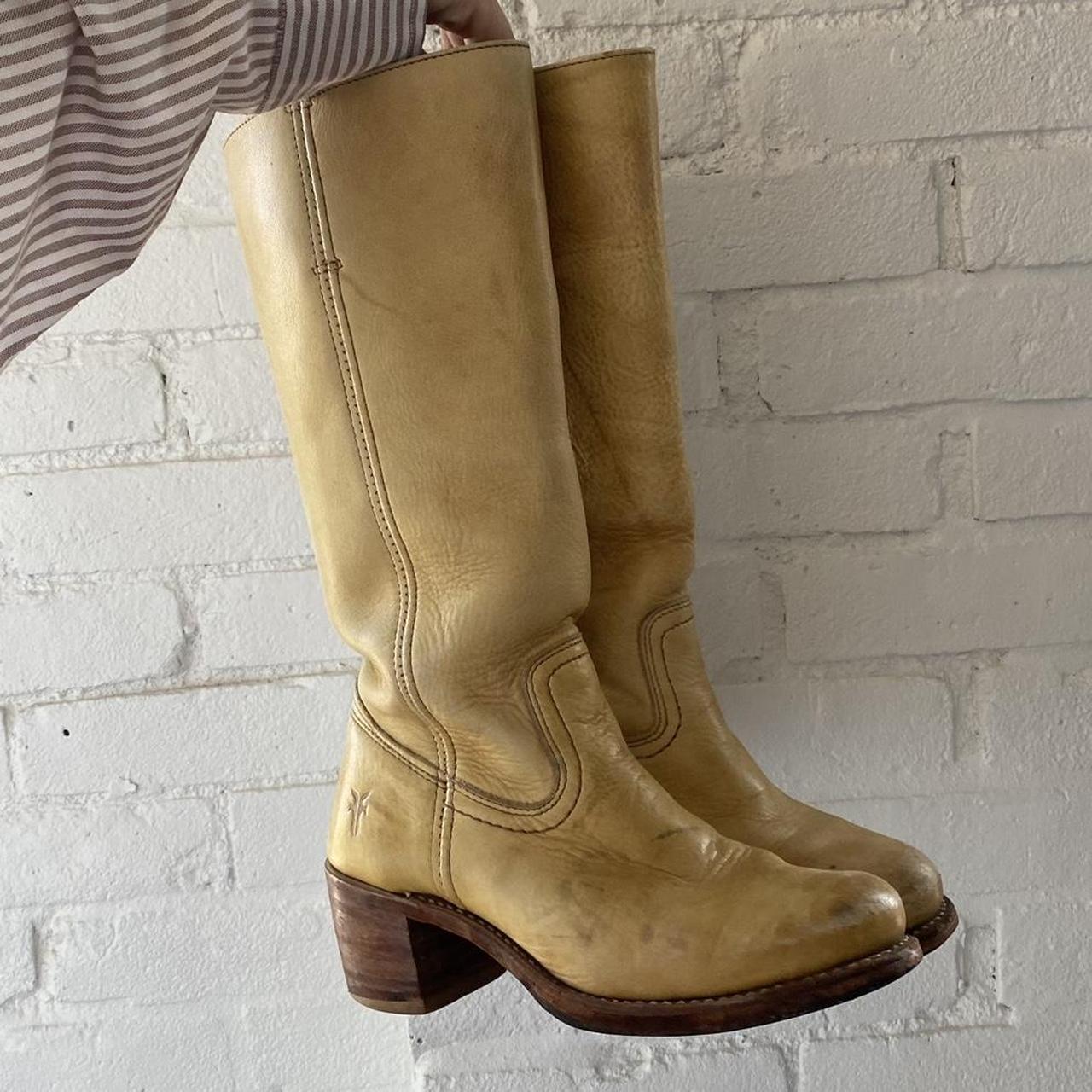 banana campus frye boot labeled sz 6.5 womens - Depop