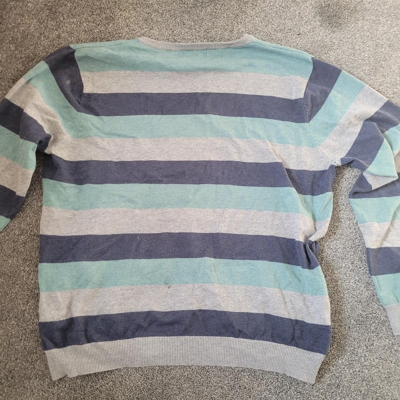 Men's stripey knit jumper Size l Open to offers,... - Depop