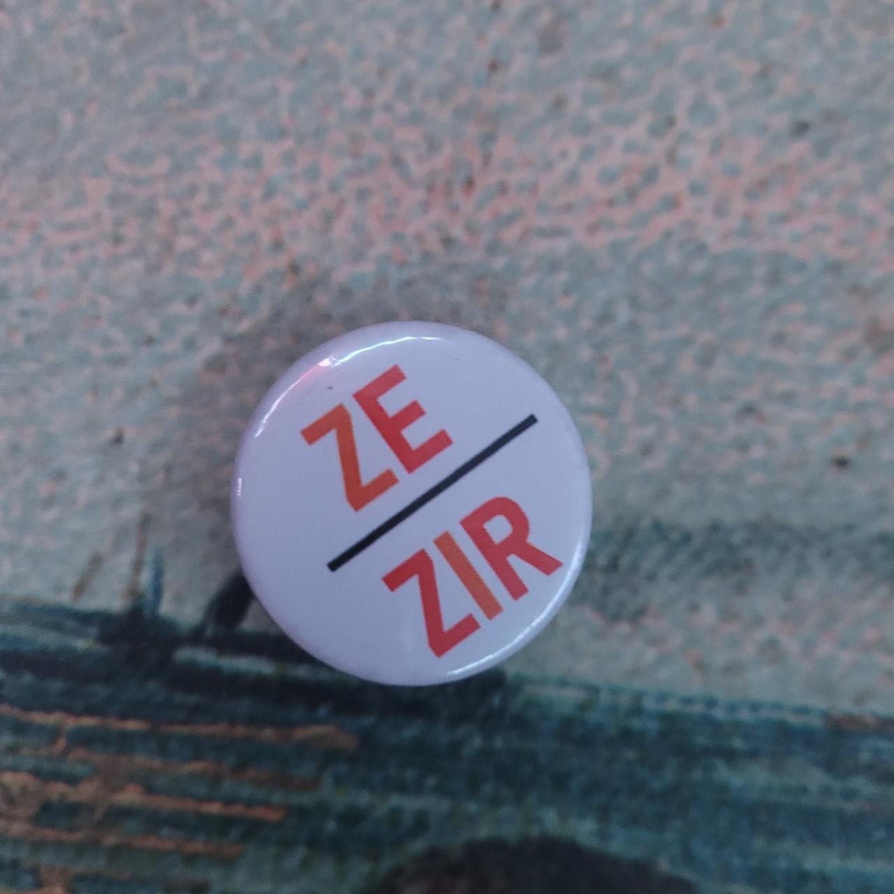 Ze/zir pronoun pin Open to offers, free UK... - Depop