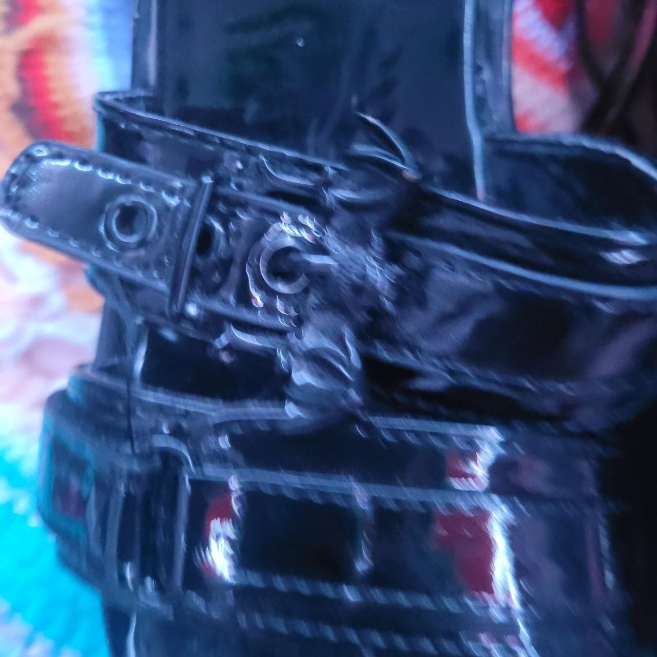 Chunky goth sandals with bat detail Open to offers,... - Depop