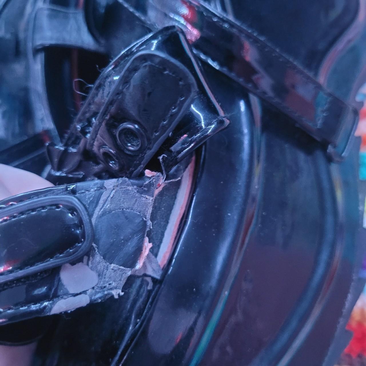 Chunky goth sandals with bat detail Open to offers,... - Depop