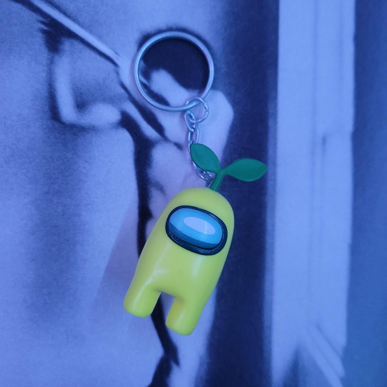 Yellow amongus key chain Open to offers, free UK... - Depop