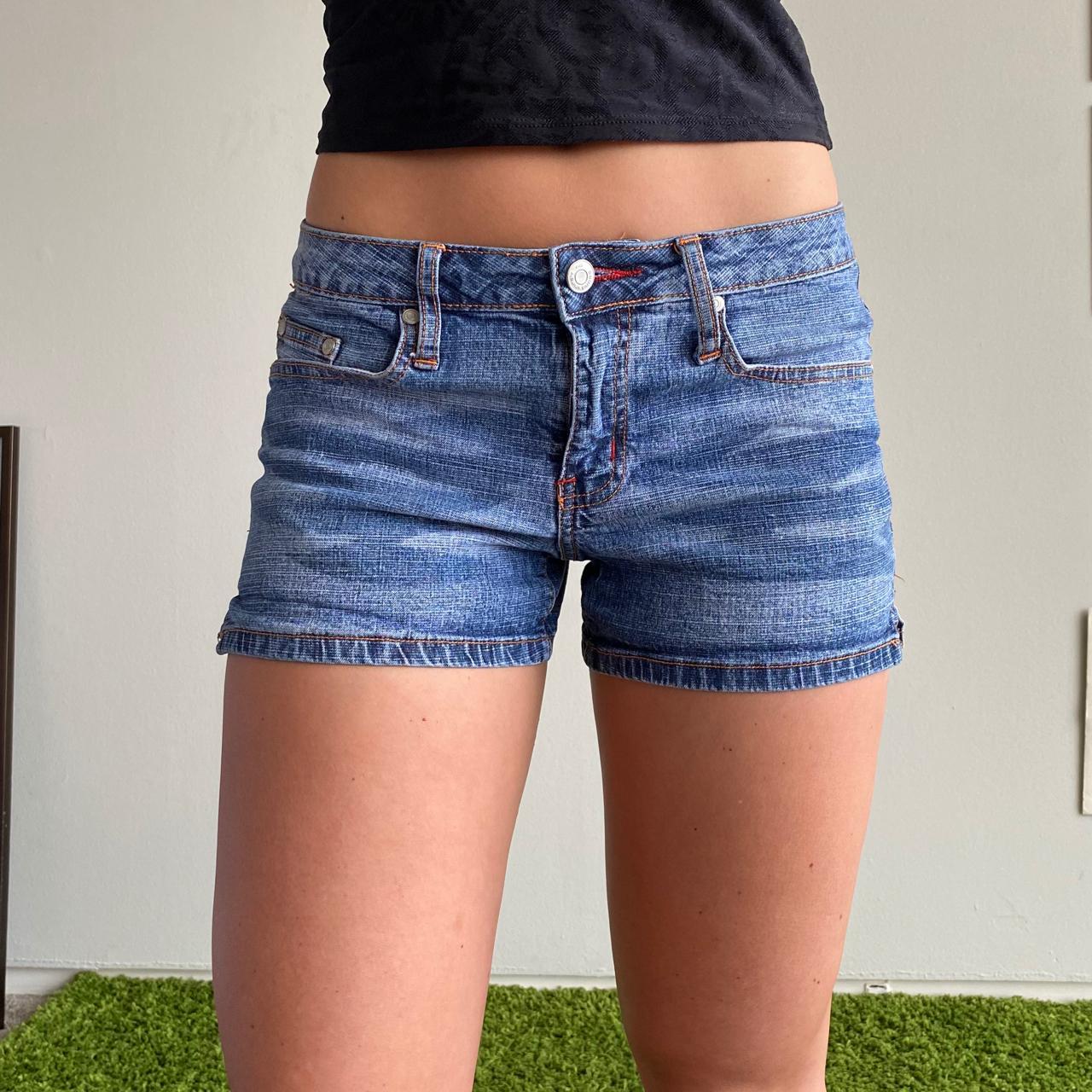 no boundaries denim shorts! mini shorts that are... - Depop