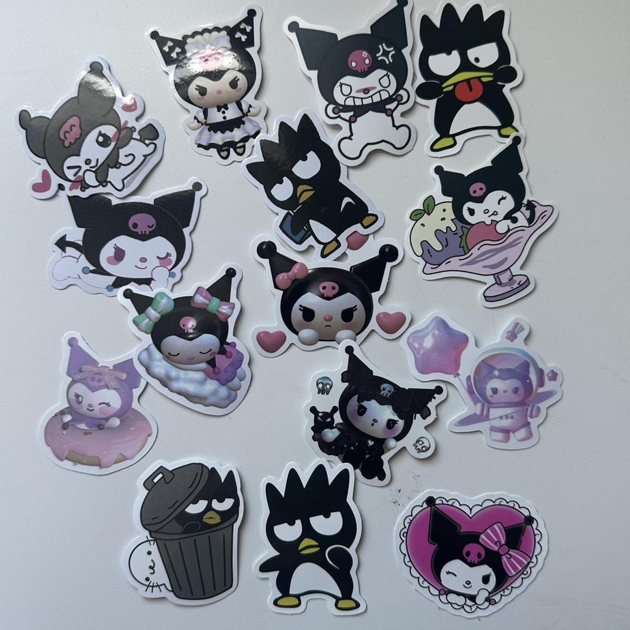 Sanrio Kuromi stickers with Kuromi notebook & pen... | Depop