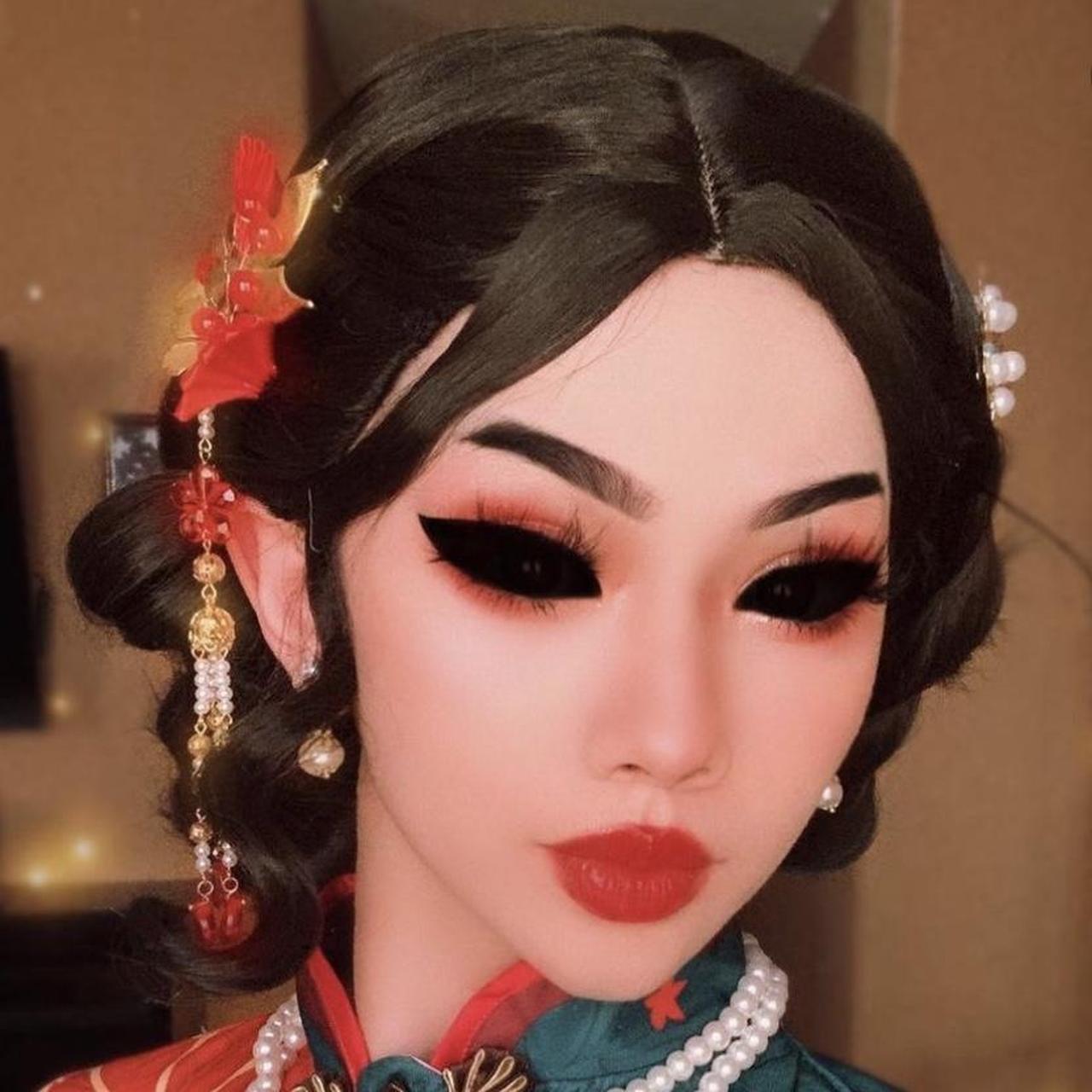 lady 13 geisha michiko (identity v) wig!! only worn... - Depop