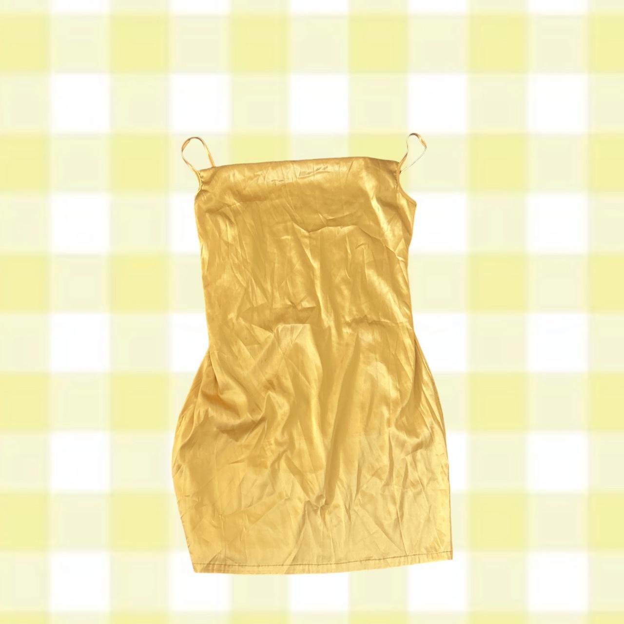 Shein slip dress #yellow #happyslip #shein V1 | Depop