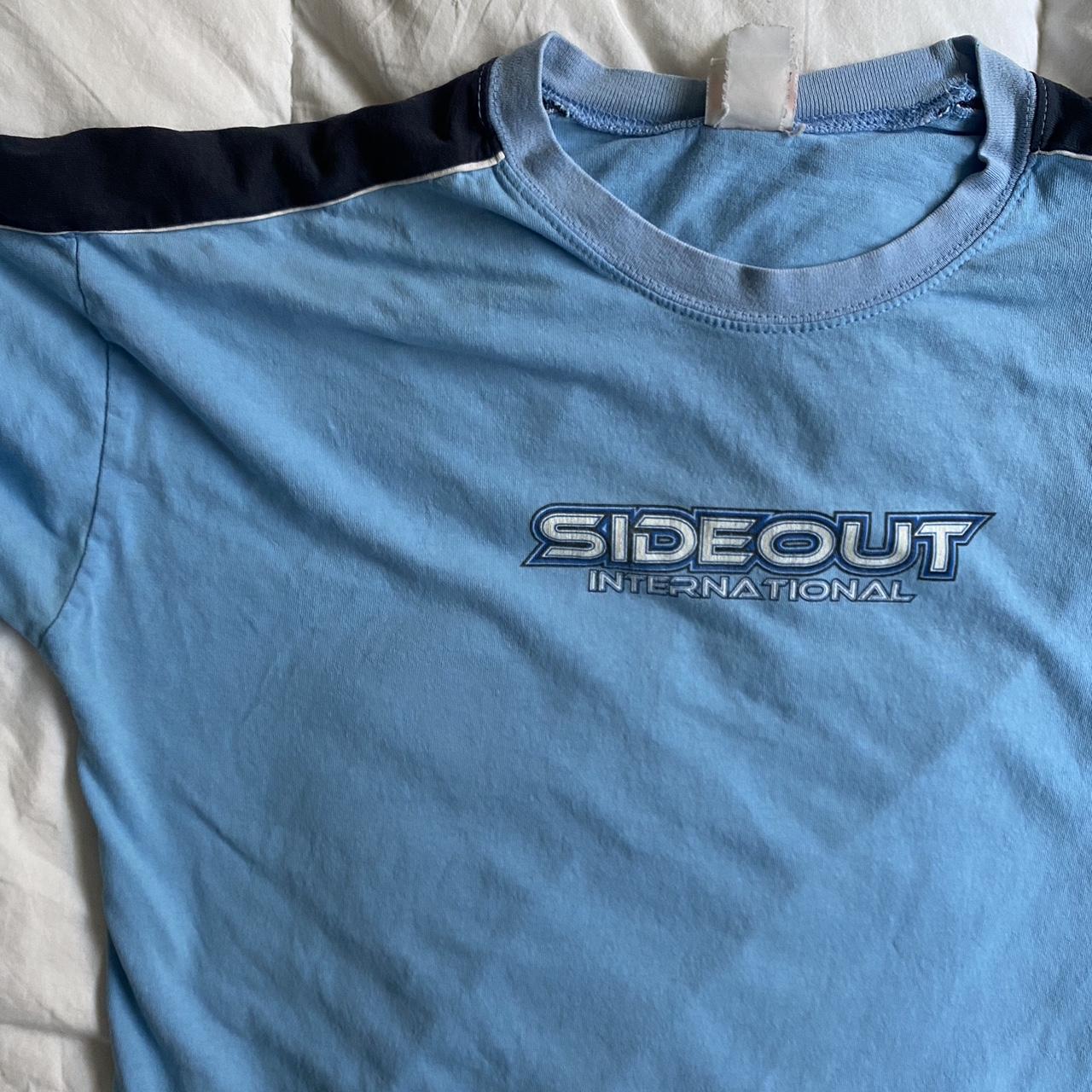 2000s sideout graphic long sleeve cracking letters... - Depop