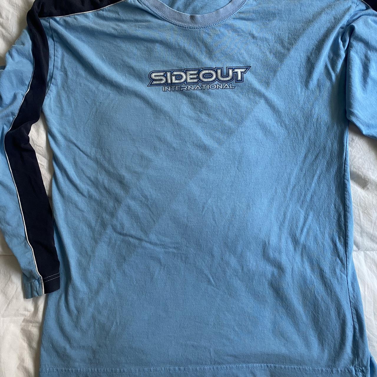 2000s sideout graphic long sleeve cracking letters... - Depop