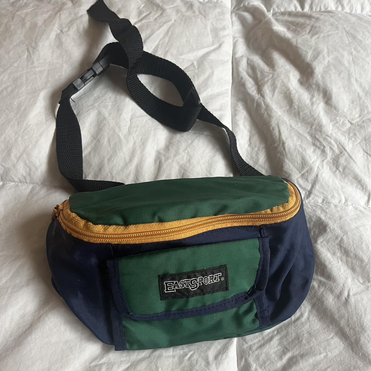 90s color block fanny pack 🍊🍓🌵💗🩵 in mint condition - Depop