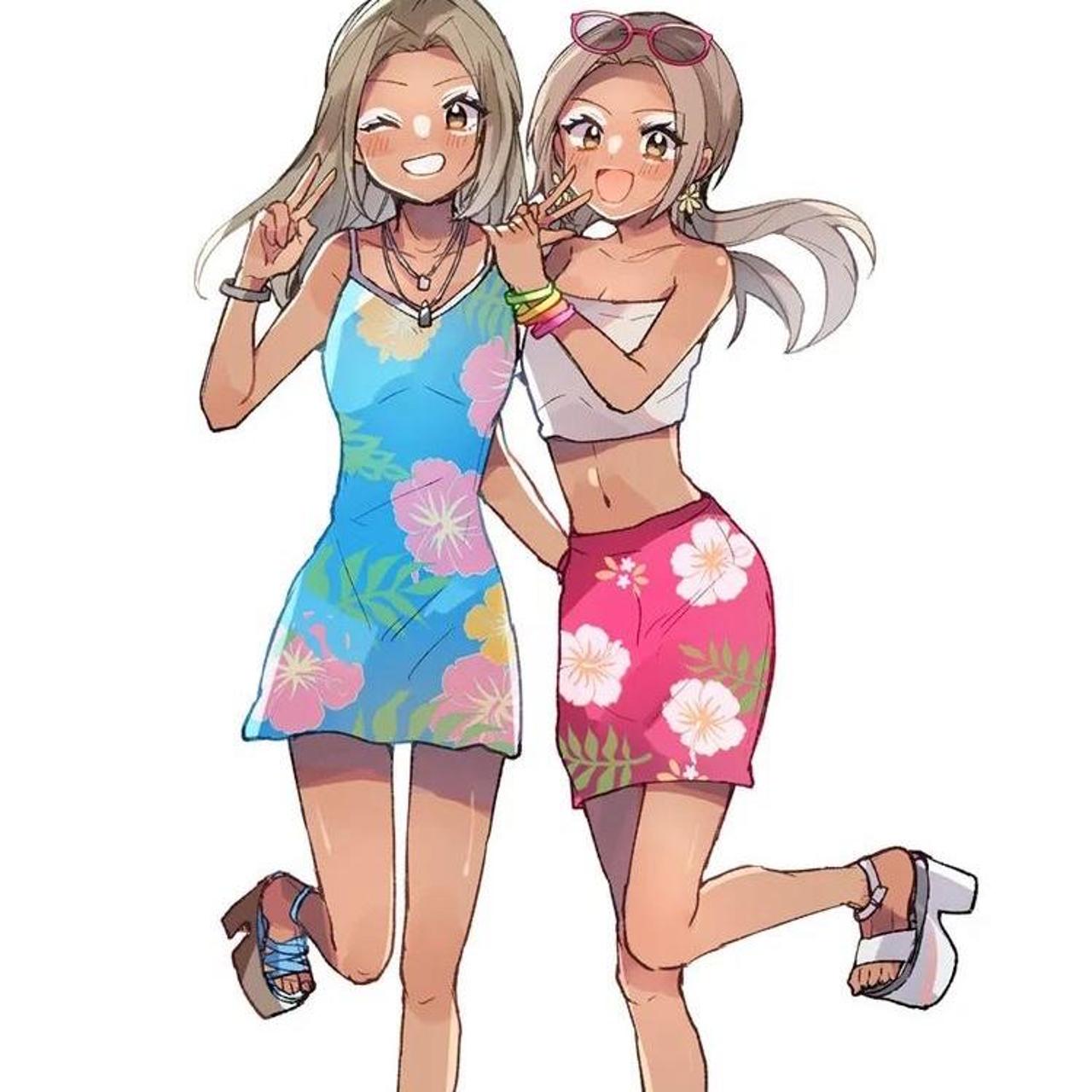 Manba gyaru style beach dress 🩵🐬🏝️🥥 (Last 3 photos... - Depop