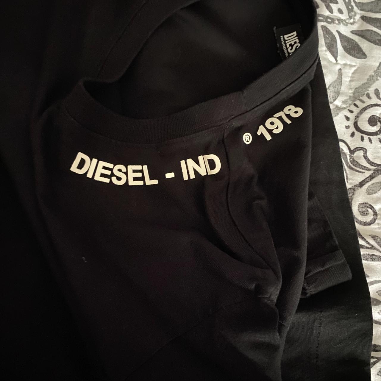 Black long-sleeve Diesel shirt never worn open to... - Depop