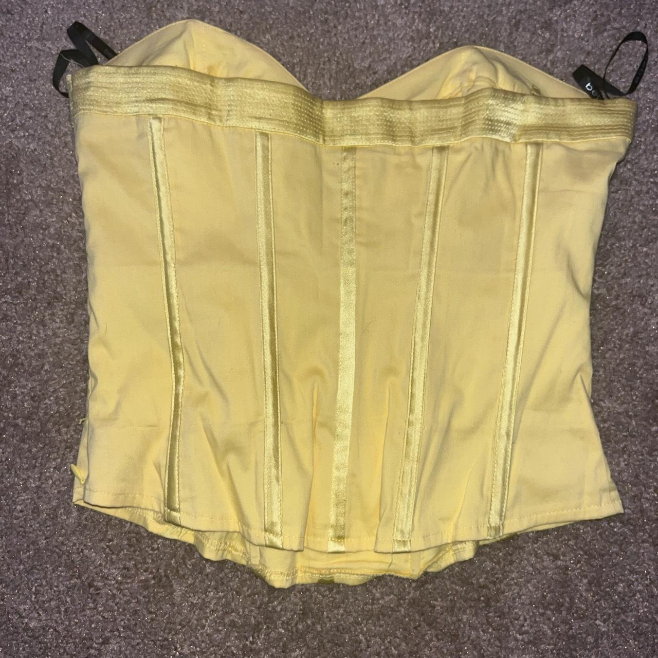 Beautiful pastel yellow Cinderella corset, brand is... - Depop