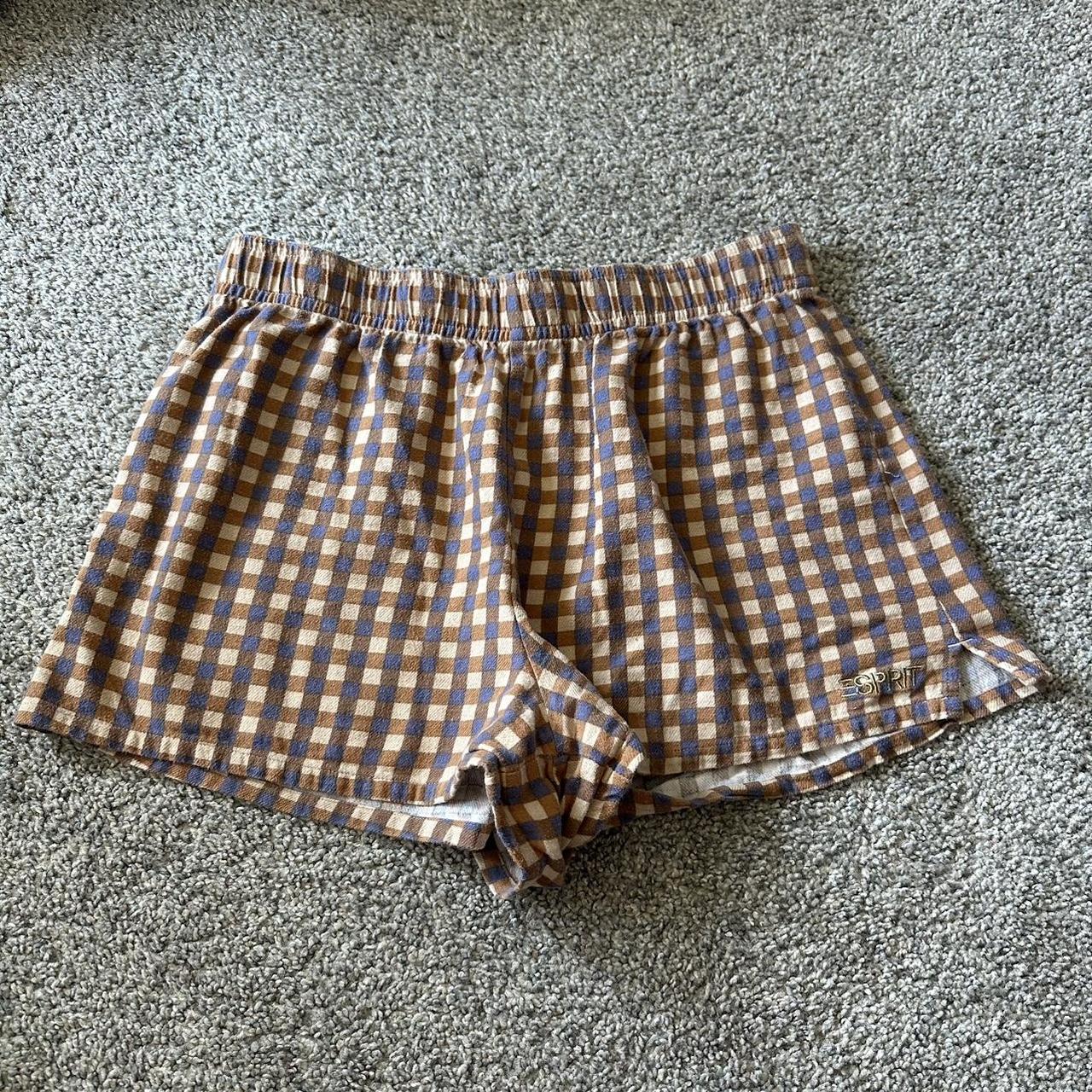 pacsun gingham boxers brand says ESPIRIT size: L... - Depop