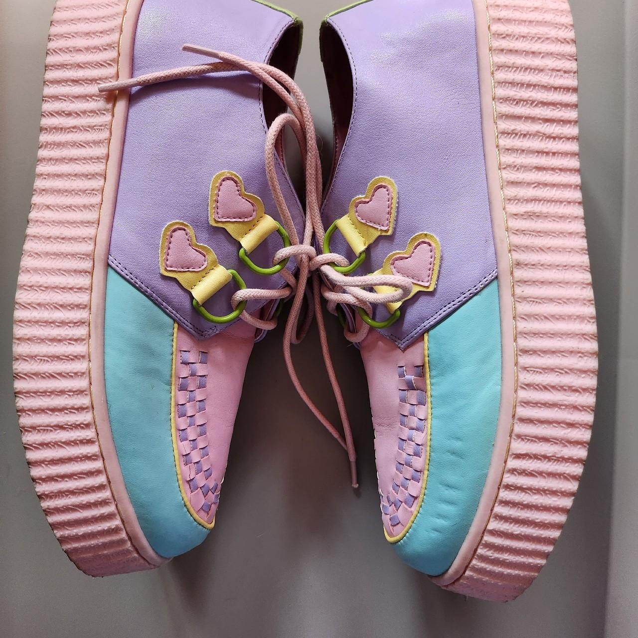 Pastel Platforms Size listed in the shoes is a 9 but... - Depop