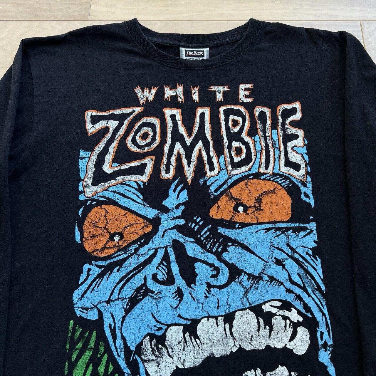 Vintage White Zombie Shirt XL Black 90s Long Sleeve | Depop Vintage White Zombie Shirt XL Black 90s Long Sleeve | Depop