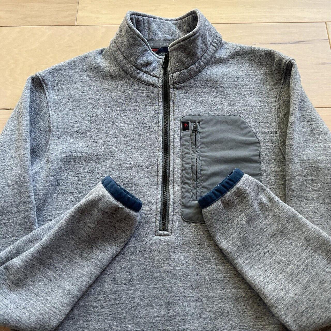 Relwen Micropile Half Zip Small Gray Lightweight... - Depop