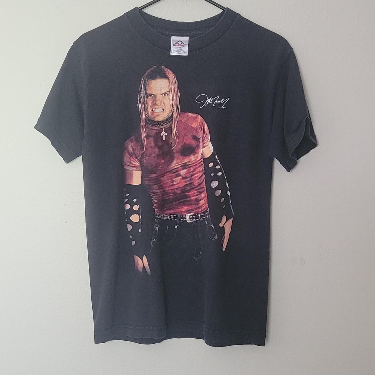 Vintage 2002 WWE Jeff Hardy Tee Shirt Glow in the... - Depop