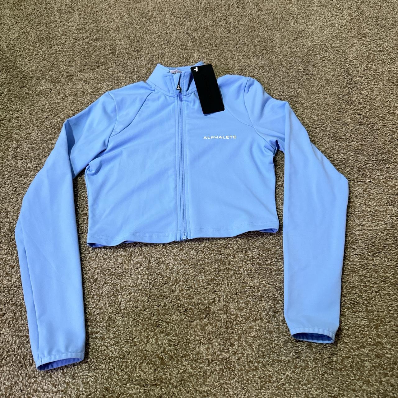 Alphalete premium trace jacket ♡ color Rivera... - Depop