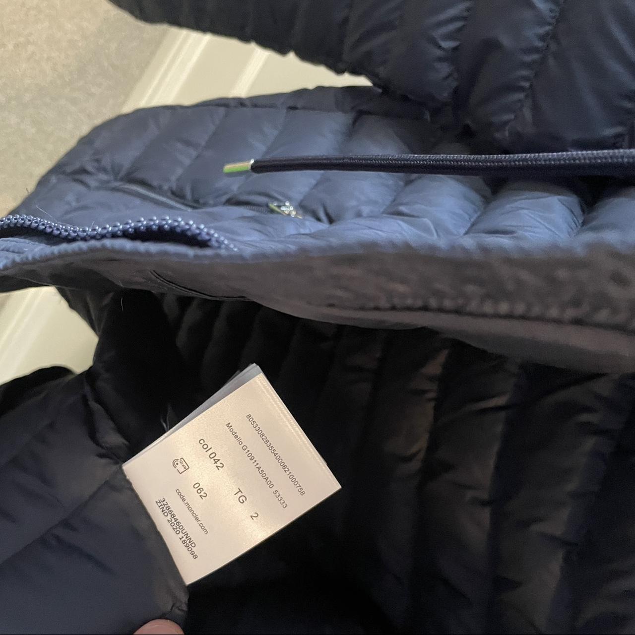Moncler EUS Navy Medium Brand new with tags NFC... - Depop