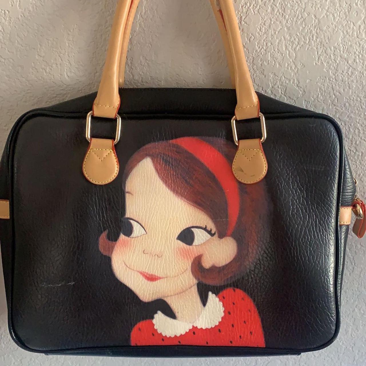 rare yoshitomo nara leather bag #yoshitomonara... - Depop