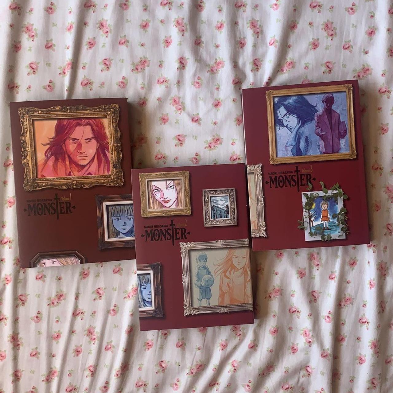 monster manga volumes 1,2,and 3 mint condition... - Depop