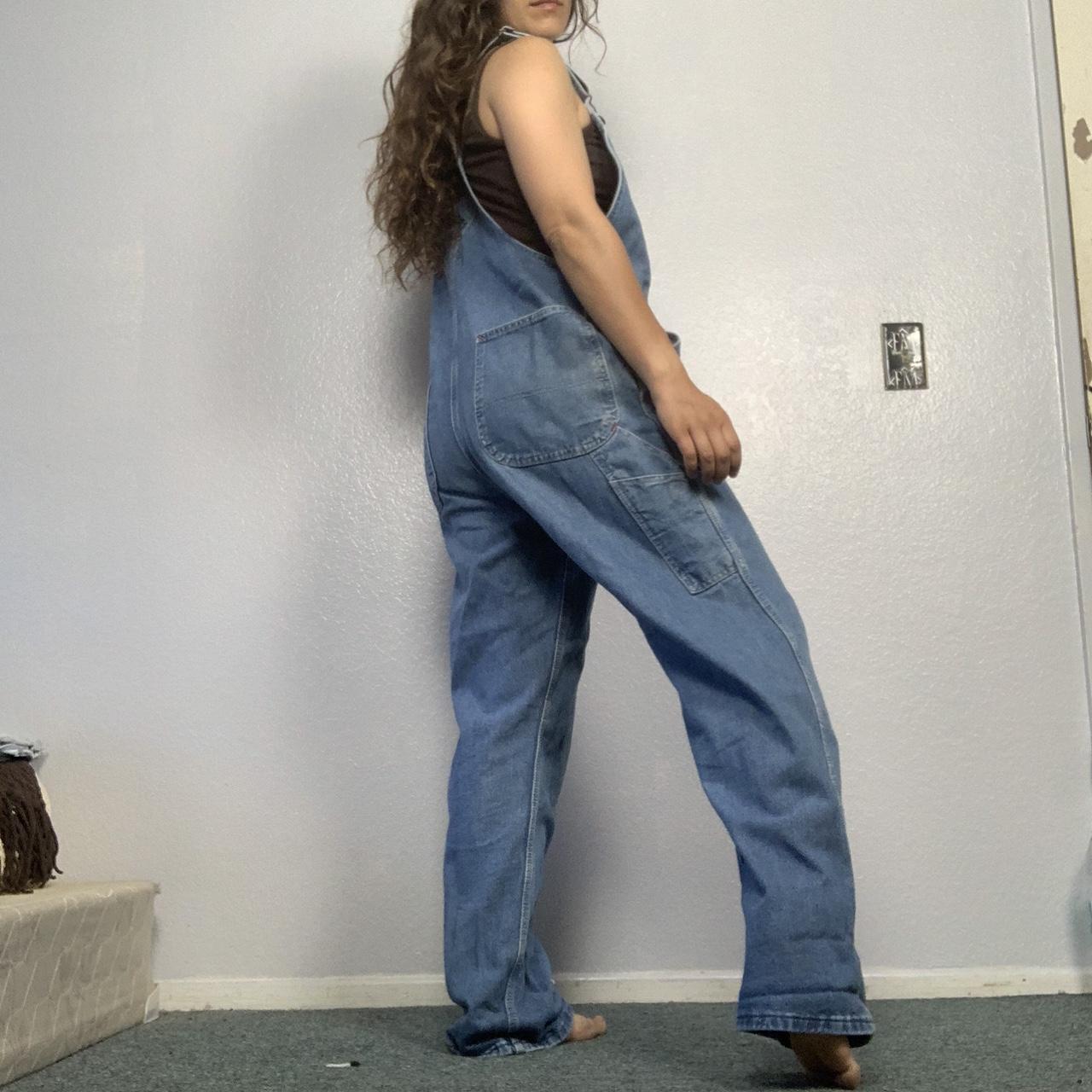 Incredible vintage denim overalls by Dickies ️ super... - Depop