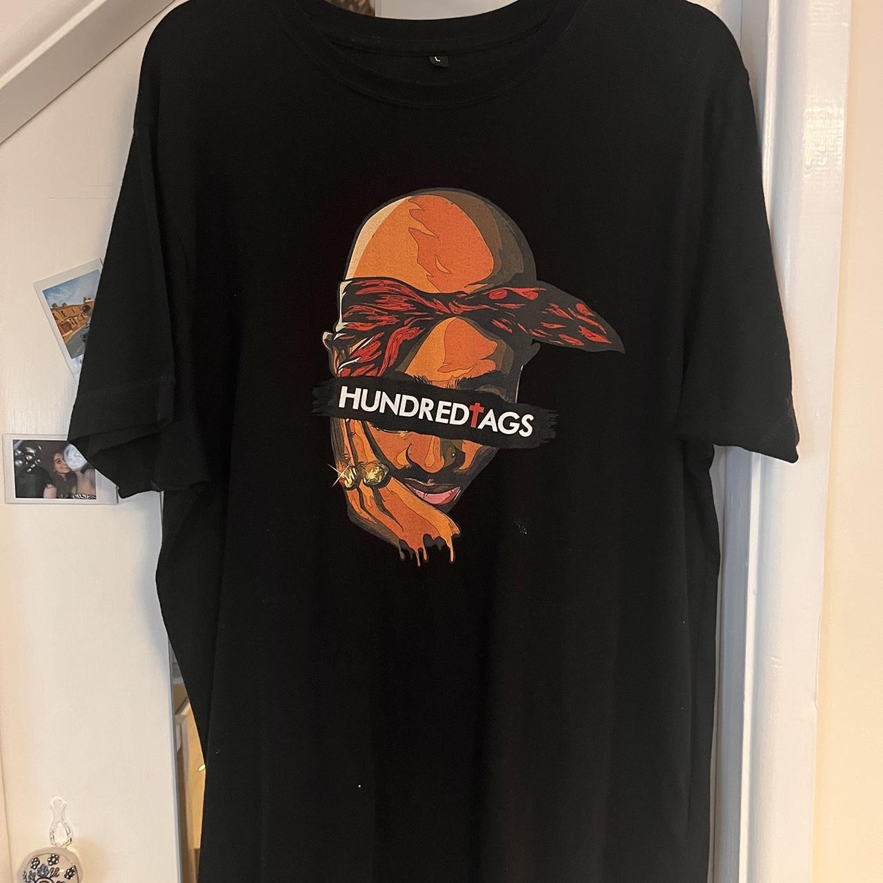 Hundred tags Tupac tshirt Size large - Depop