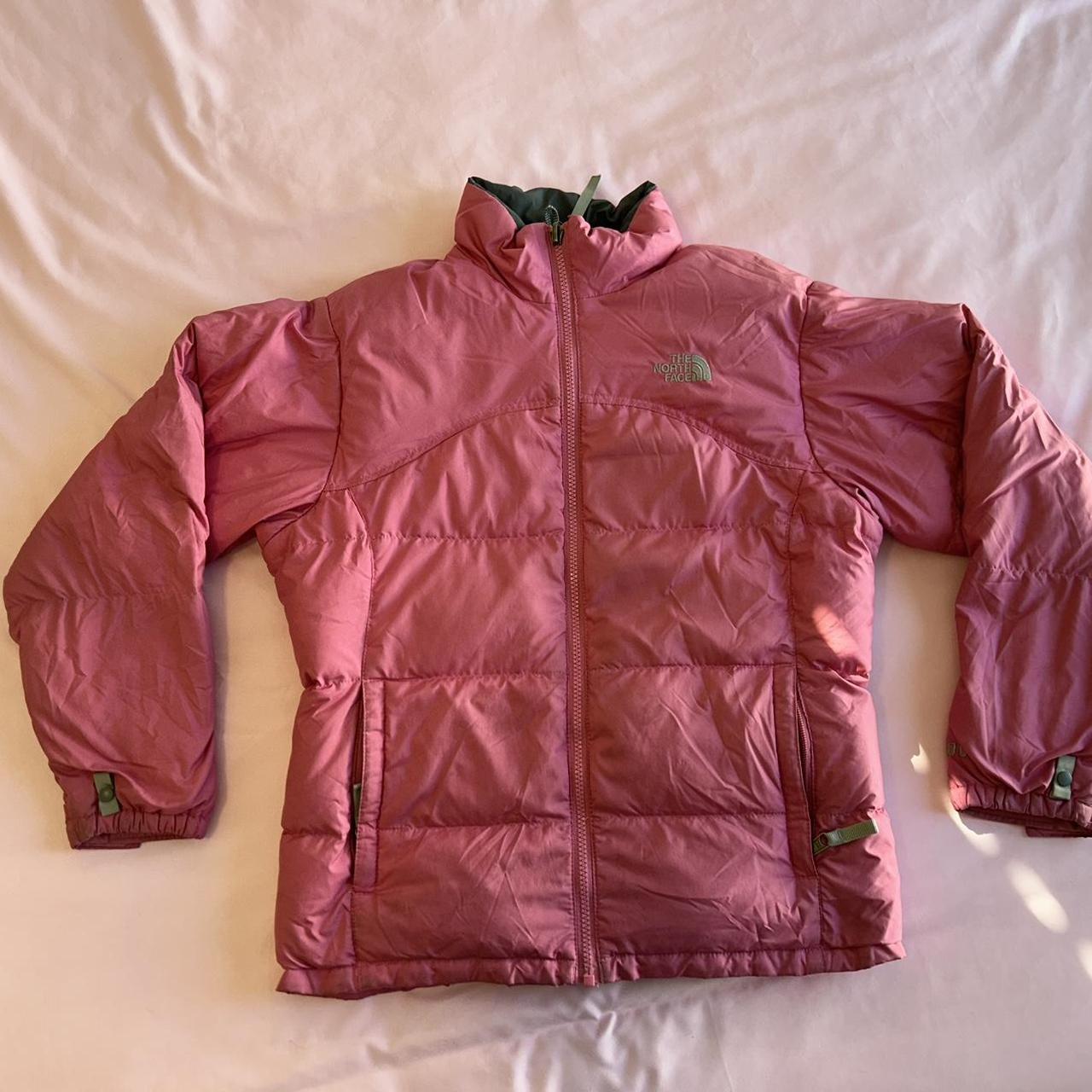 Bubblegum pink/ hot pink north face 600... - Depop