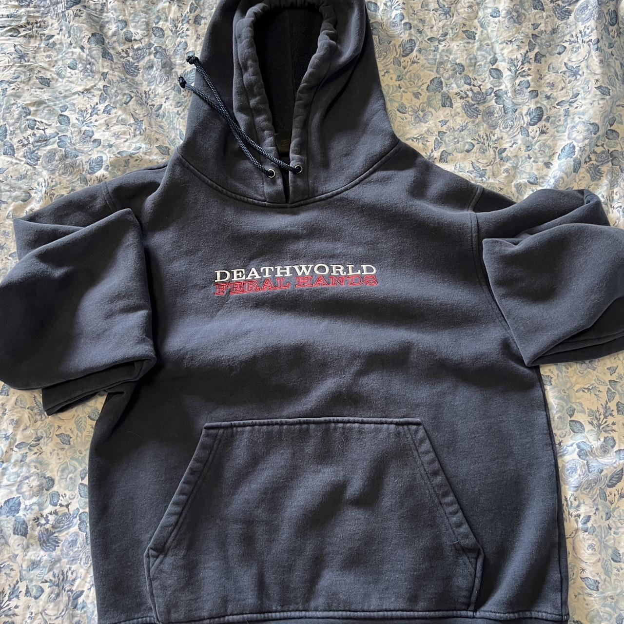 deathworld feral hands earl sweatshirt embroidered... - Depop