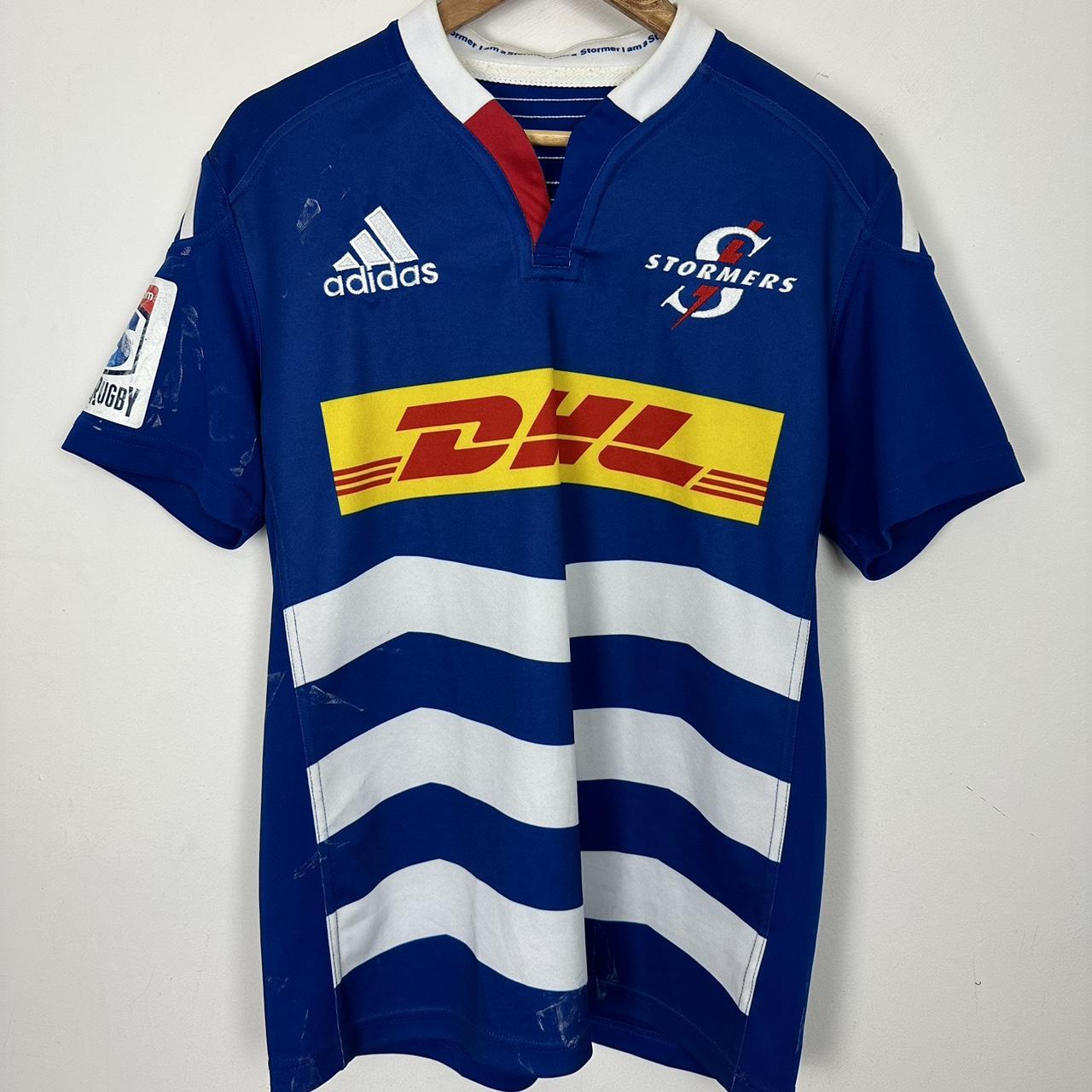 Adidas Stormers Rugby Union Home Shirt Size: UK... - Depop