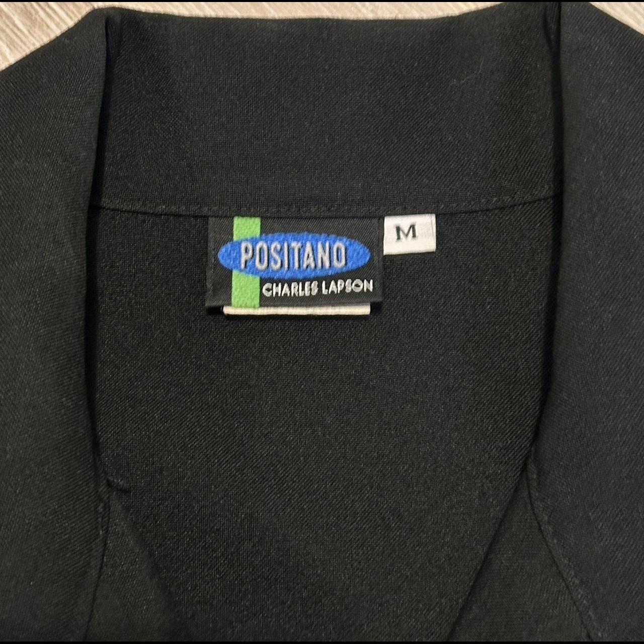 BOXY BLACK WORK JACKET DOUBLE BREST POCKET SIZE M -... - Depop