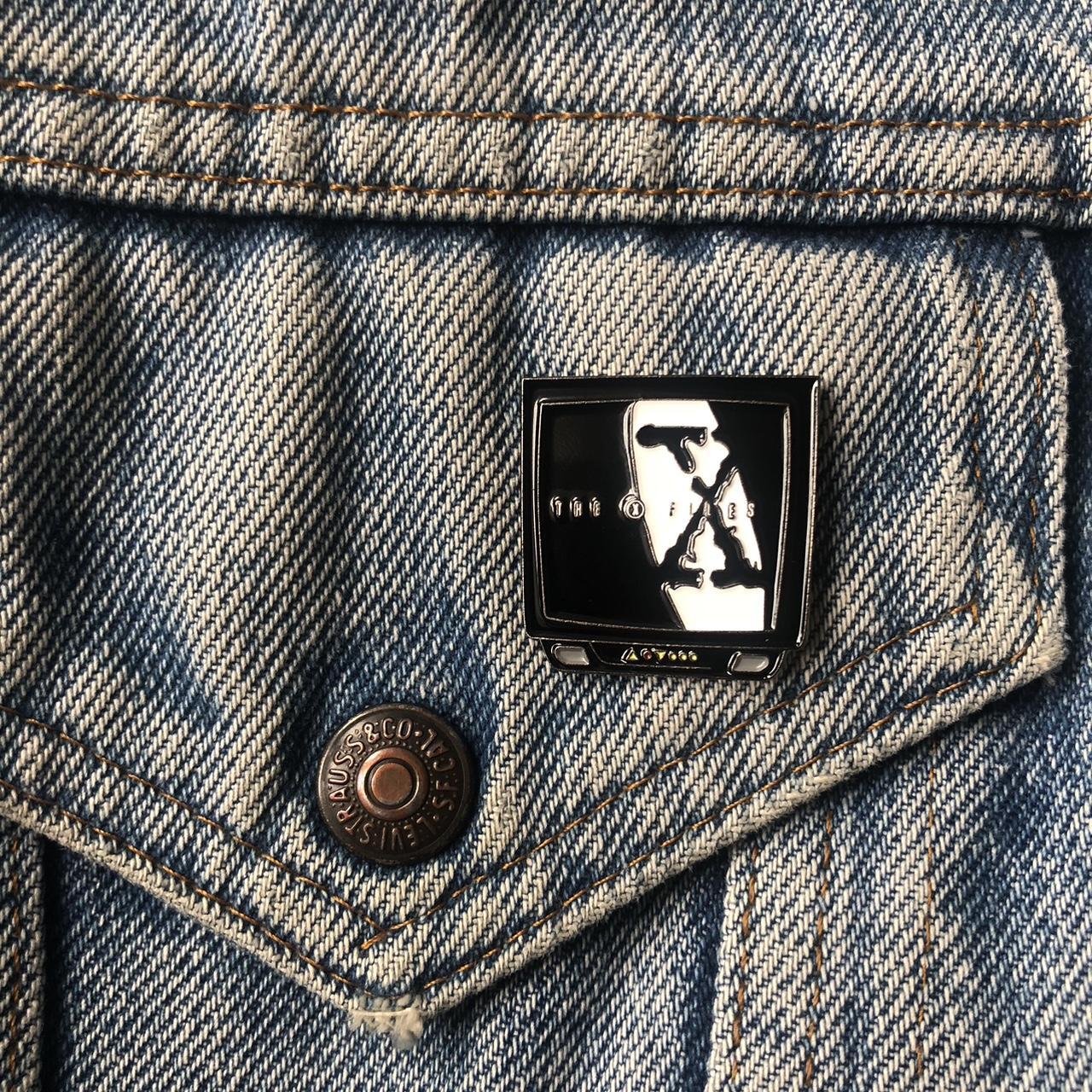 The X-Files Pin Badge. 27mm x 27mm Free postage... - Depop