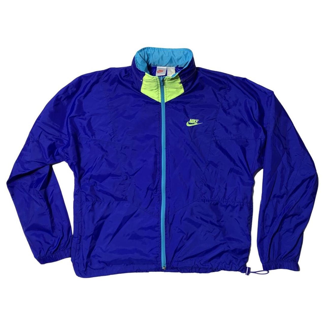 90’s Nike Windbreaker Vintage Full Zip Jacket Mens... - Depop