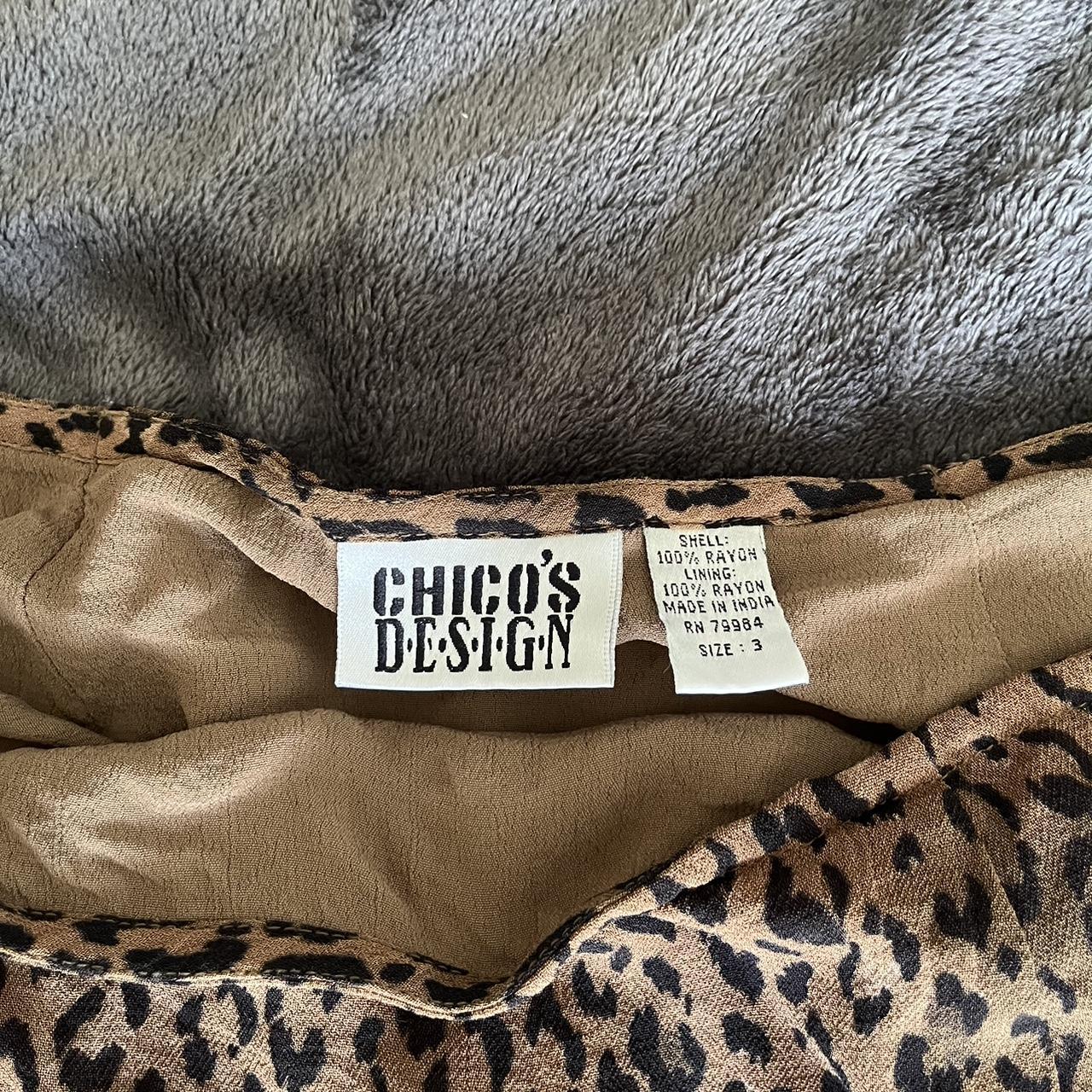 leopard/cheetah print midi skirt 🐆 chicos size 3?... - Depop