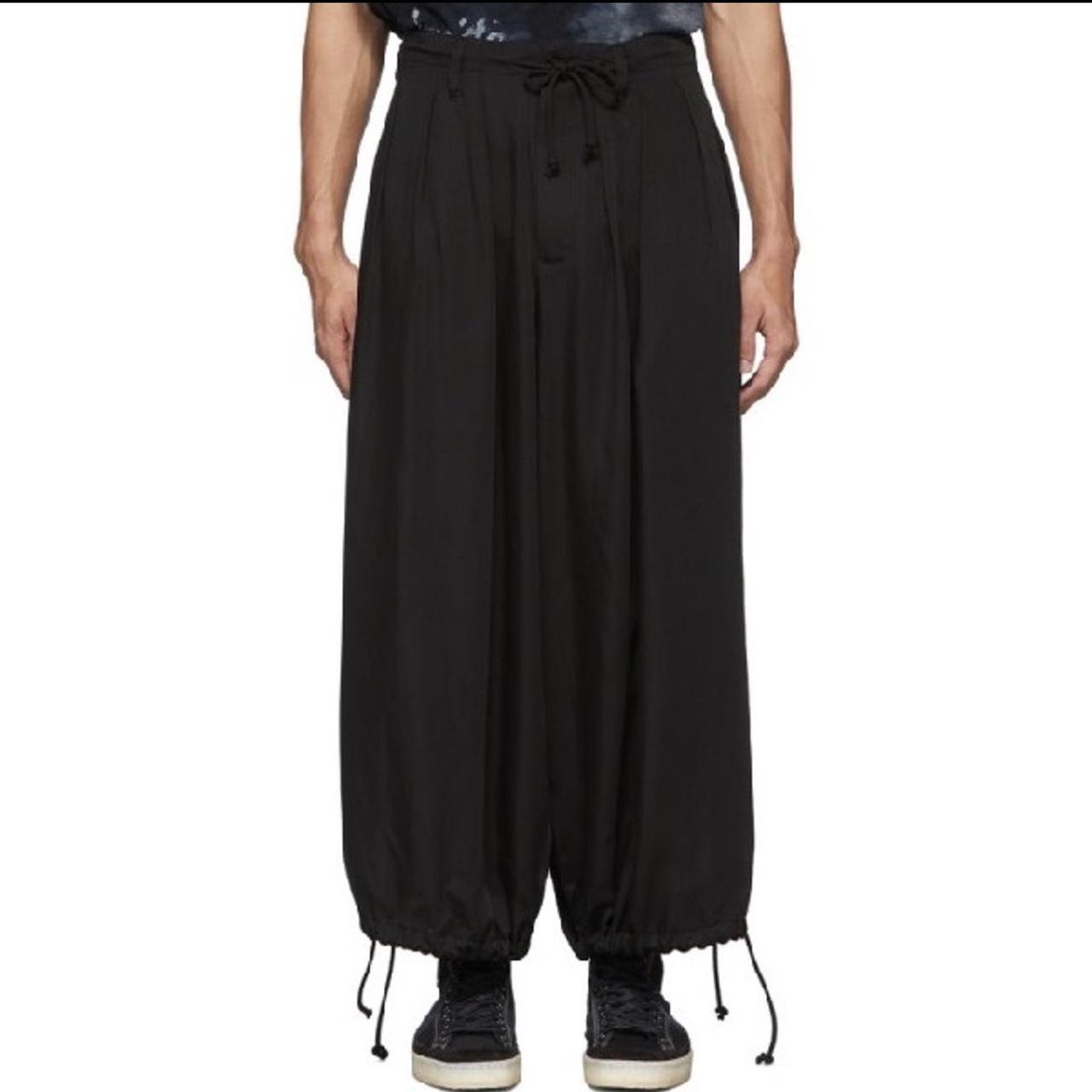 Yohji Yamamoto Black Cupro Balloon Pants Yohji... - Depop