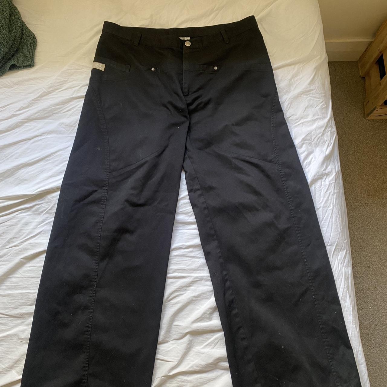 Vintage wide leg doosh pants 30cm leg opening 34... - Depop