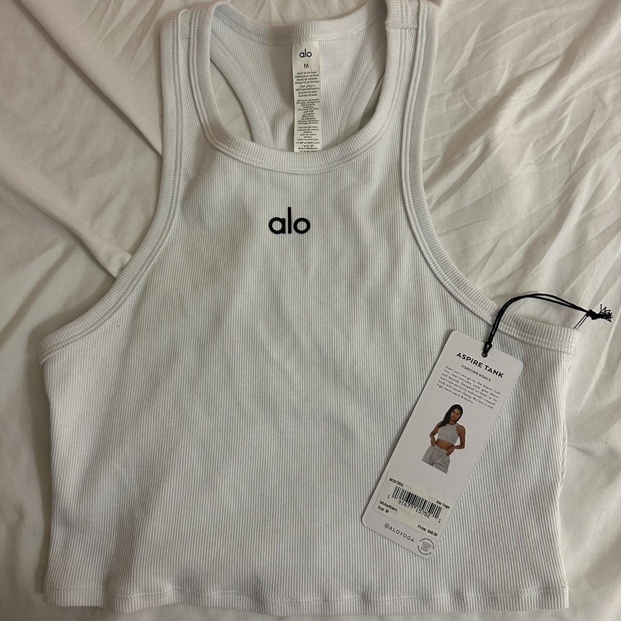 alo aspire tank brand new never worn :) #aloyoga... - Depop