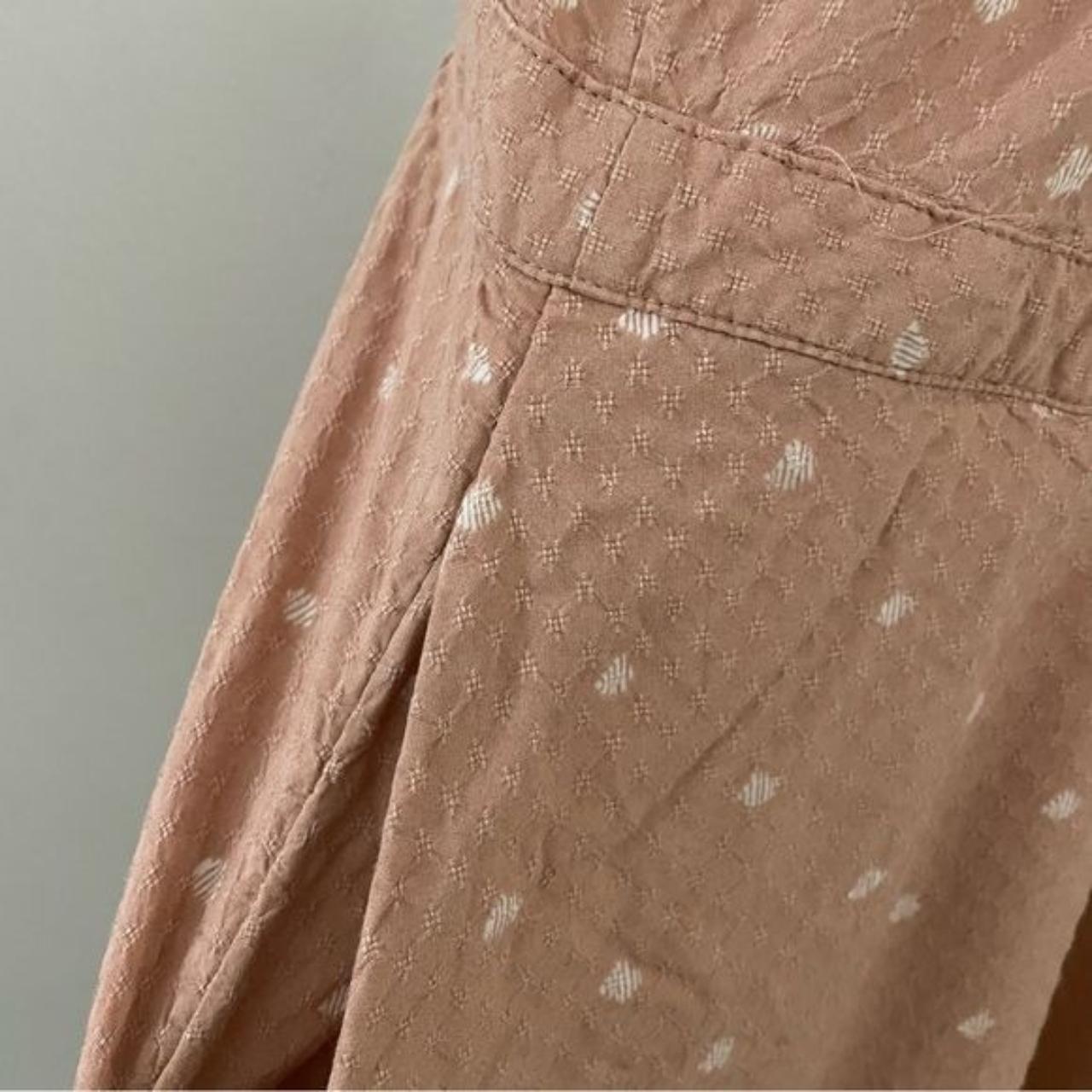 Dotted True Wrap Muted Pink Dress Universal Thread... - Depop