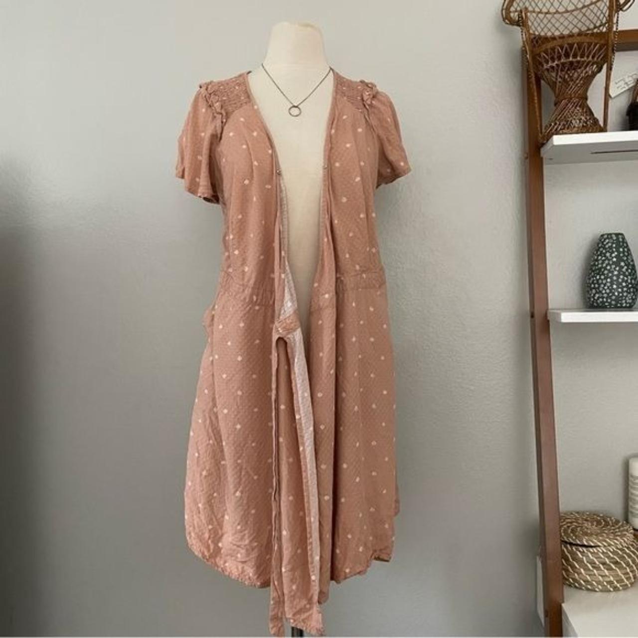 Dotted True Wrap Muted Pink Dress Universal Thread... - Depop