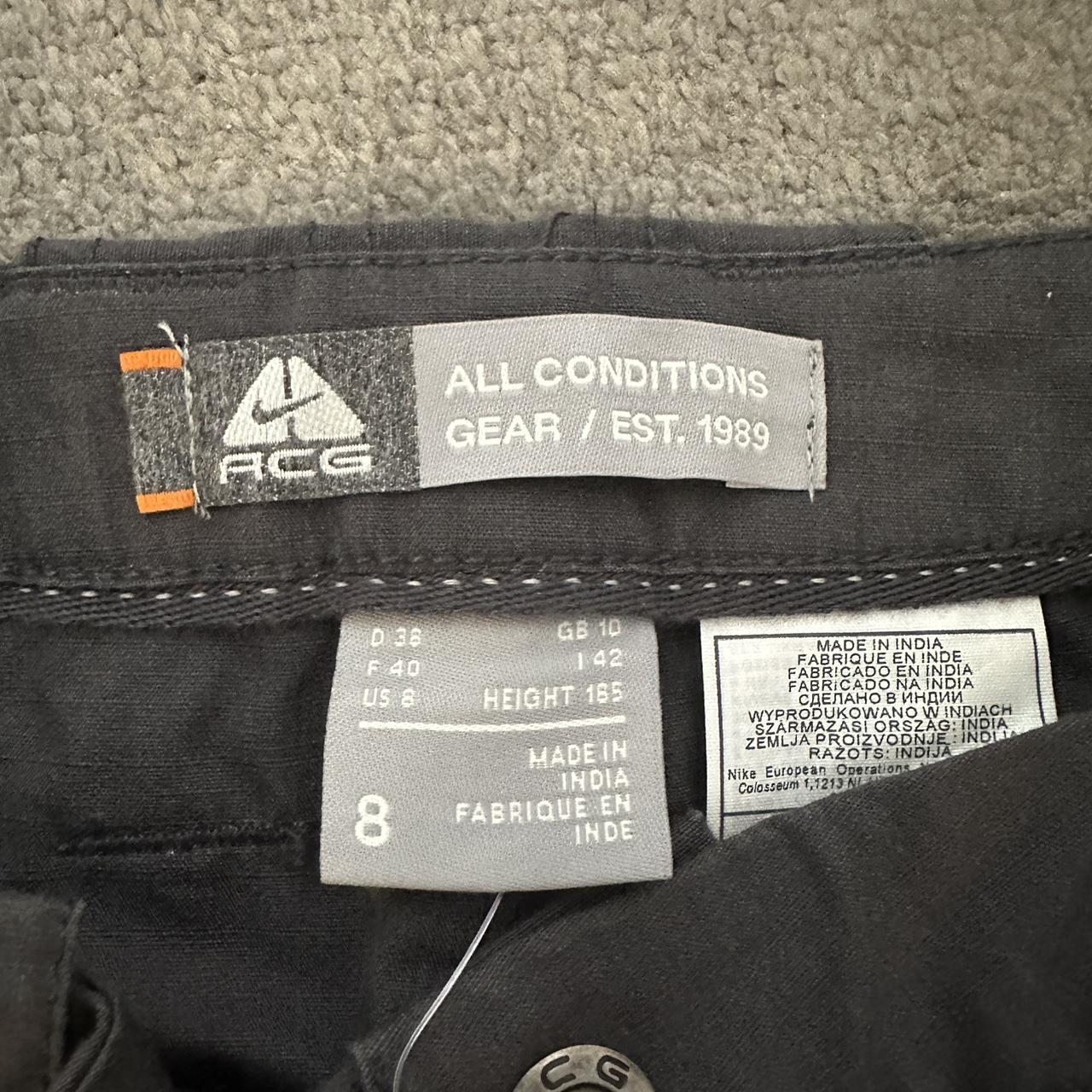 BNWT Nike acg grey skirt with side zip details. size... - Depop