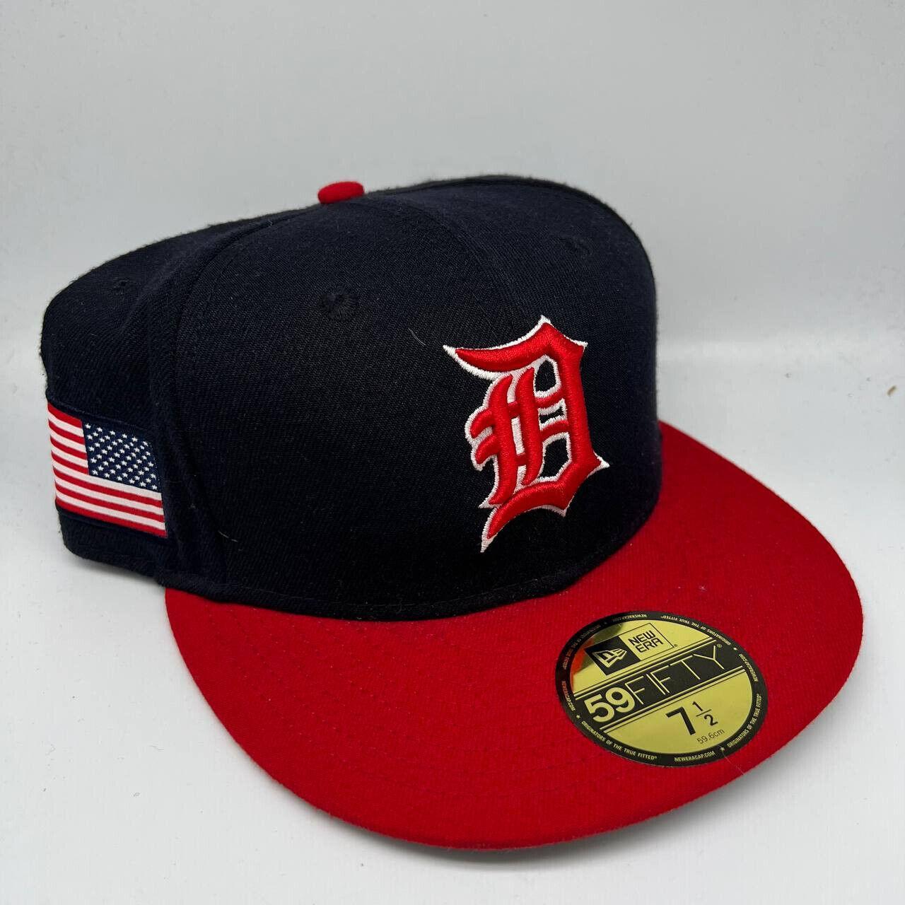 Detroit Tigers American 7 1/2 59Fifty New Era Hat... - Depop
