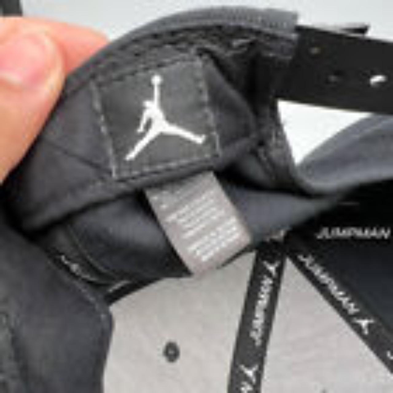 Air Jordan Triple Black Jumpman Hat Snapback... - Depop