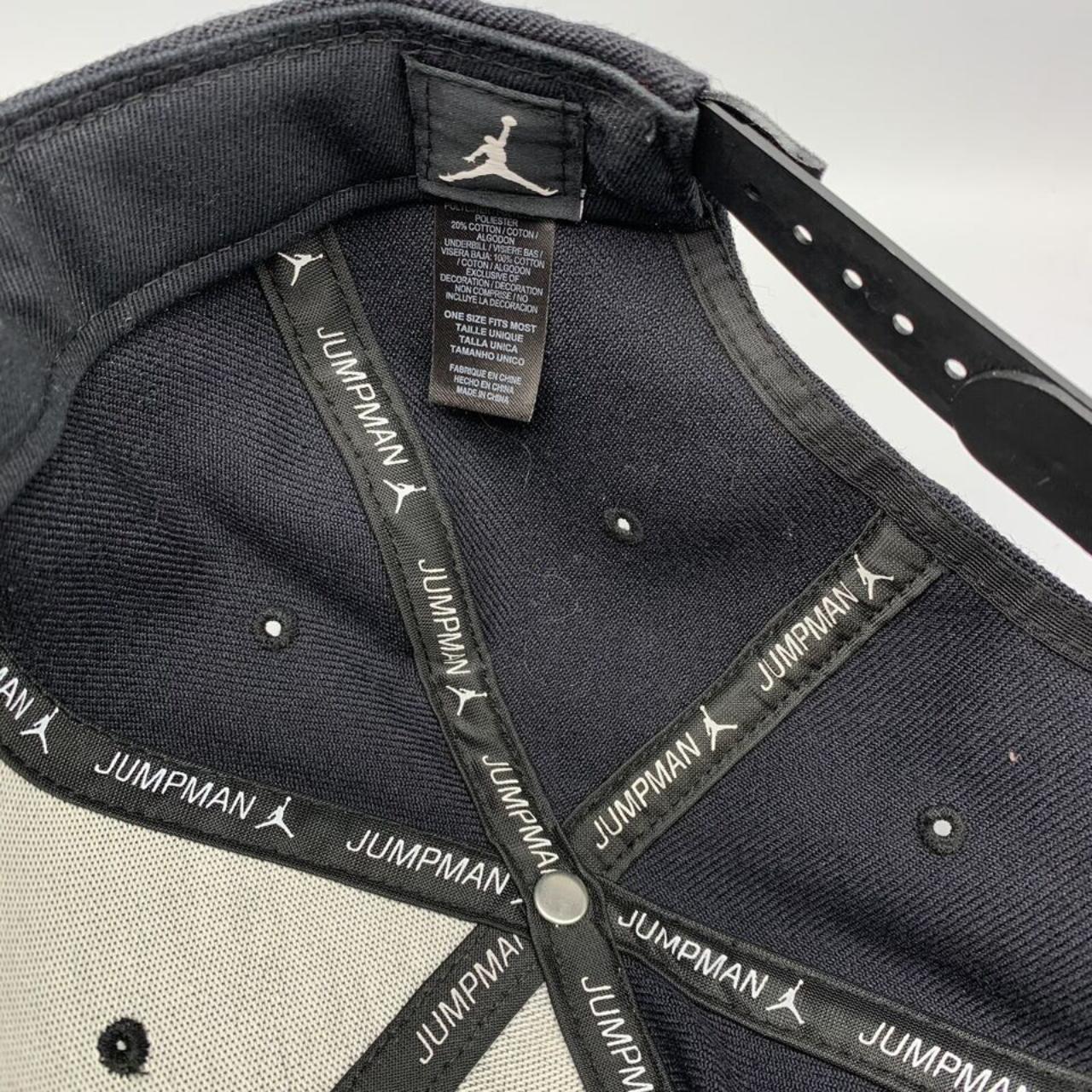 Air Jordan Triple Black Jumpman Hat Snapback... - Depop