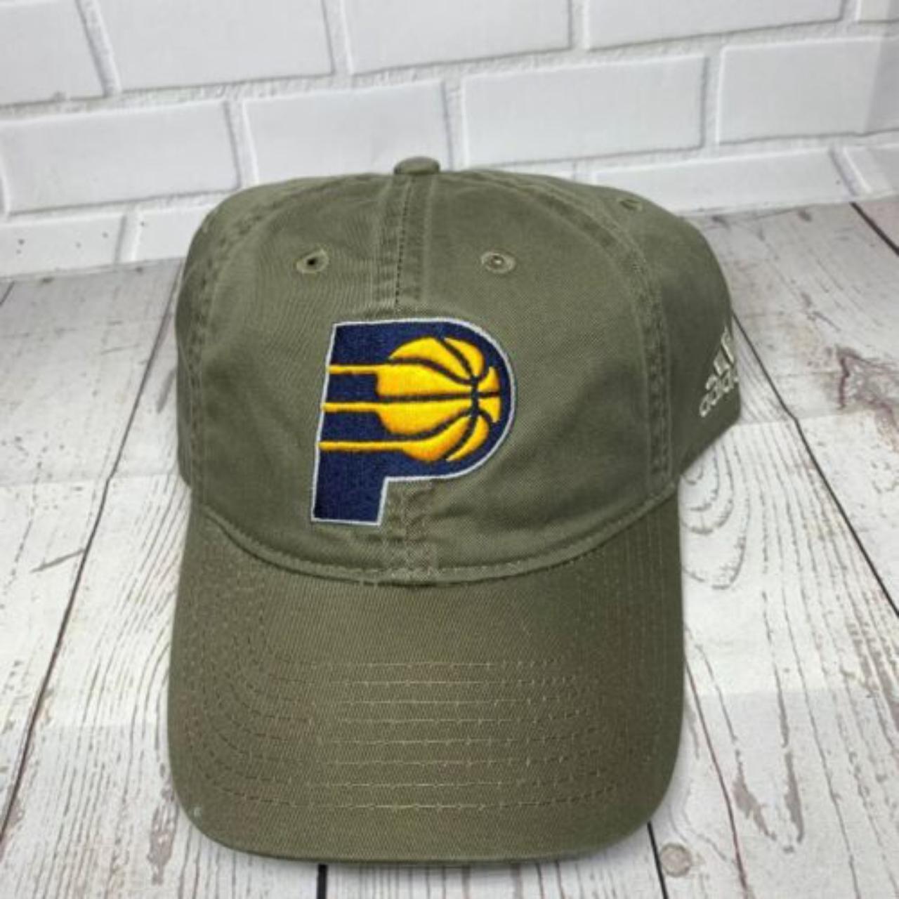 Indiana Pacers NBA Adidas Hat Strapback Cap Gray New... - Depop