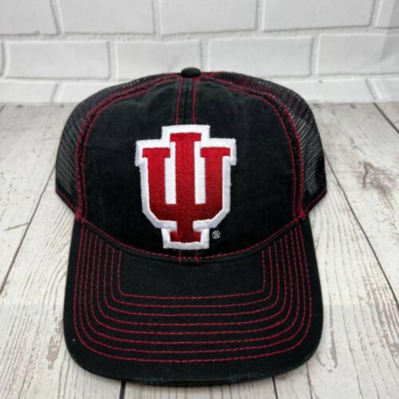 Vintage Indiana University Hoosiers NCAA Trucker Hat... - Depop