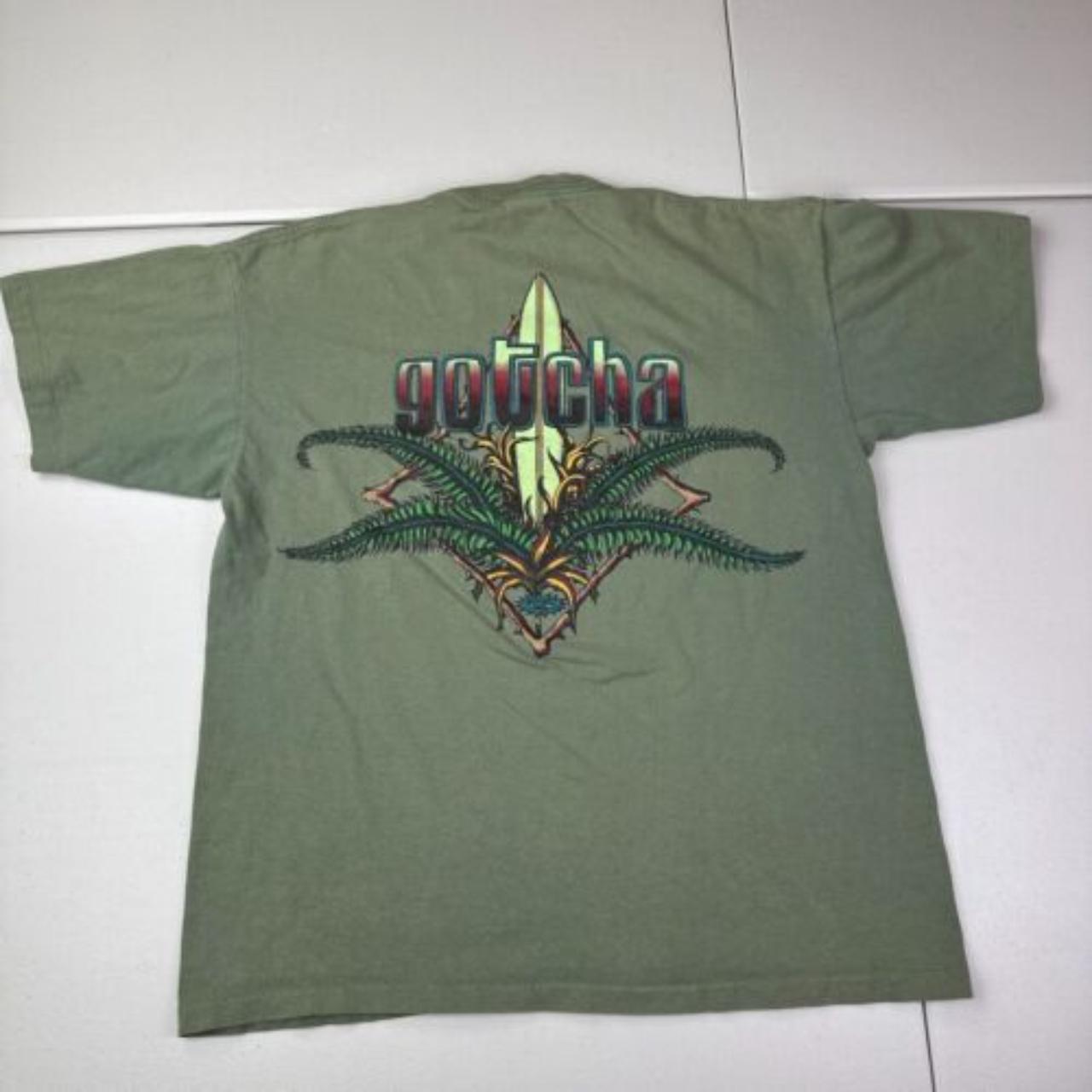 #Vintage #Gotcha Green T-Shirt Men Large USA #Surf... - Depop