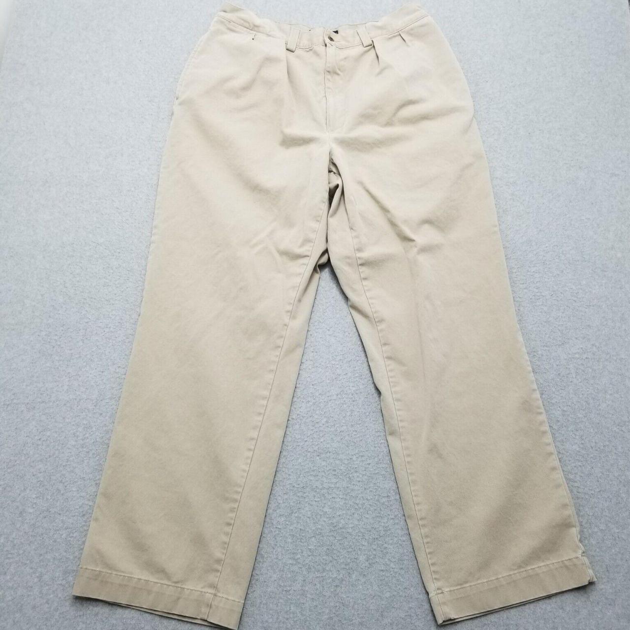 Polo Ralph Lauren Pants Mens 34x30 Ivory Tan Khakis... - Depop